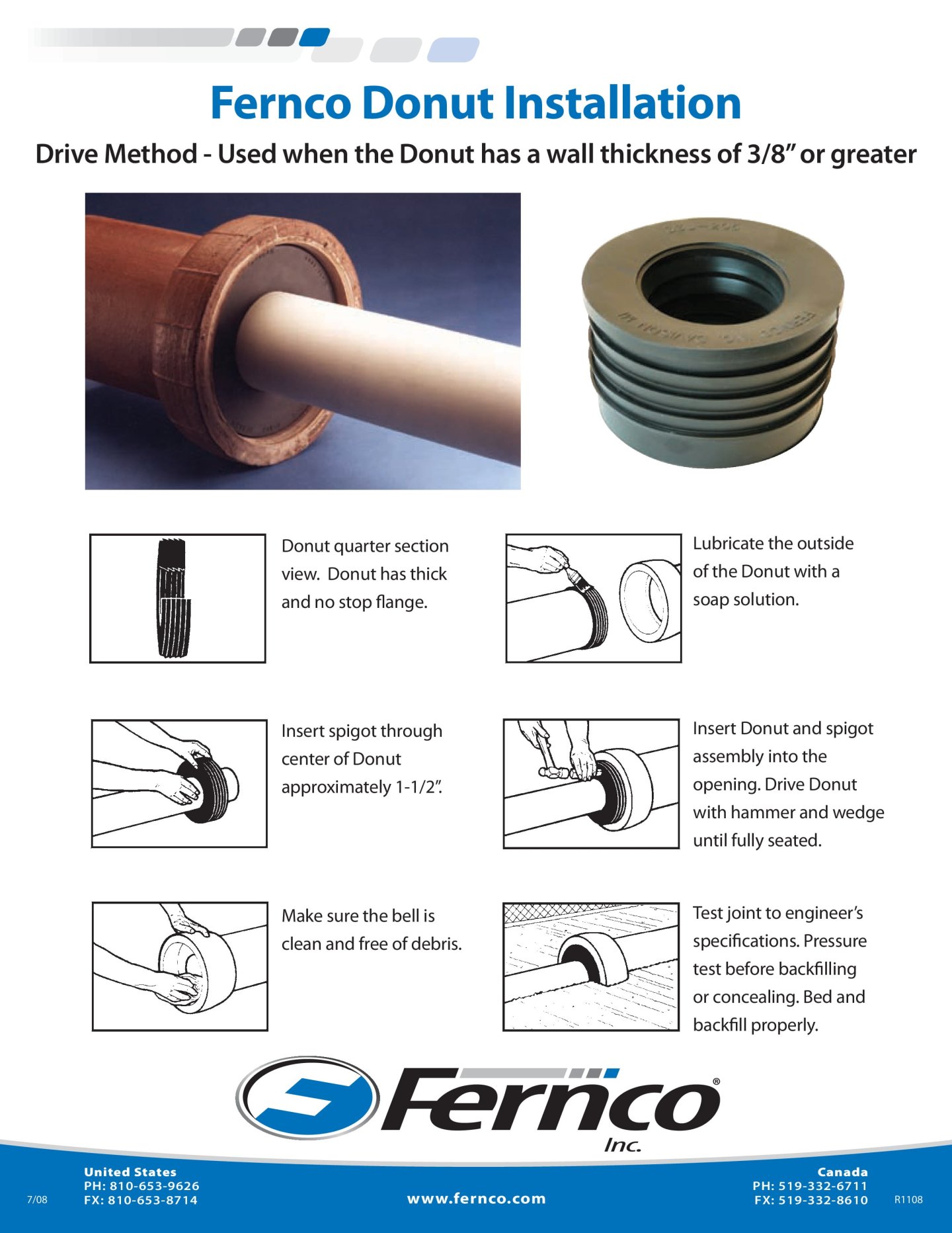 Fernco Donut Installation | Fernco - US Fernco Donut Installation | Fernco - US