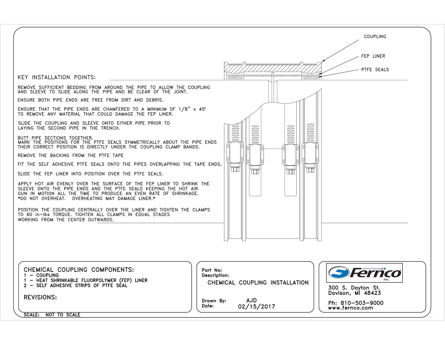 Fernco Chemical Coupling Installation | Fernco - US Fernco Chemical Coupling Installation | Fernco - US